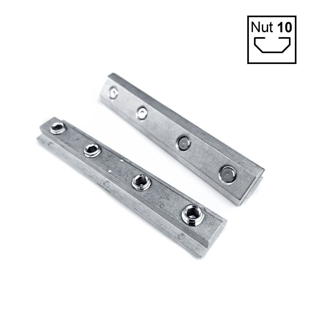 Profilverbinder Nut 10, Zinkdruckguss, 3,09